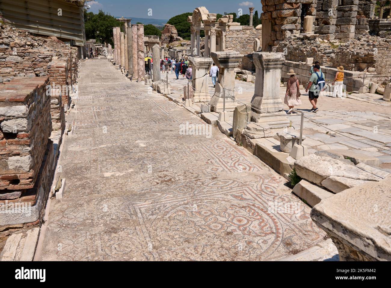 THE MOSAIC - PAVED SIDEWALK in Ephesus Archaeological Site, Selcuk ...