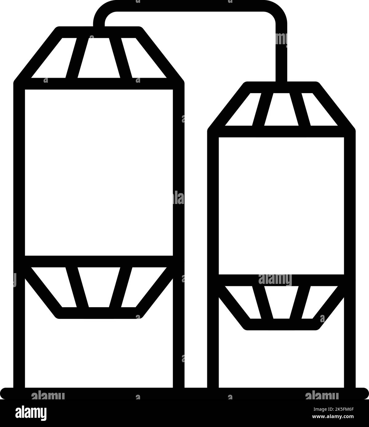 Milk tank icon outline vector. Cow cattle. Farm breed Stock Vector ...