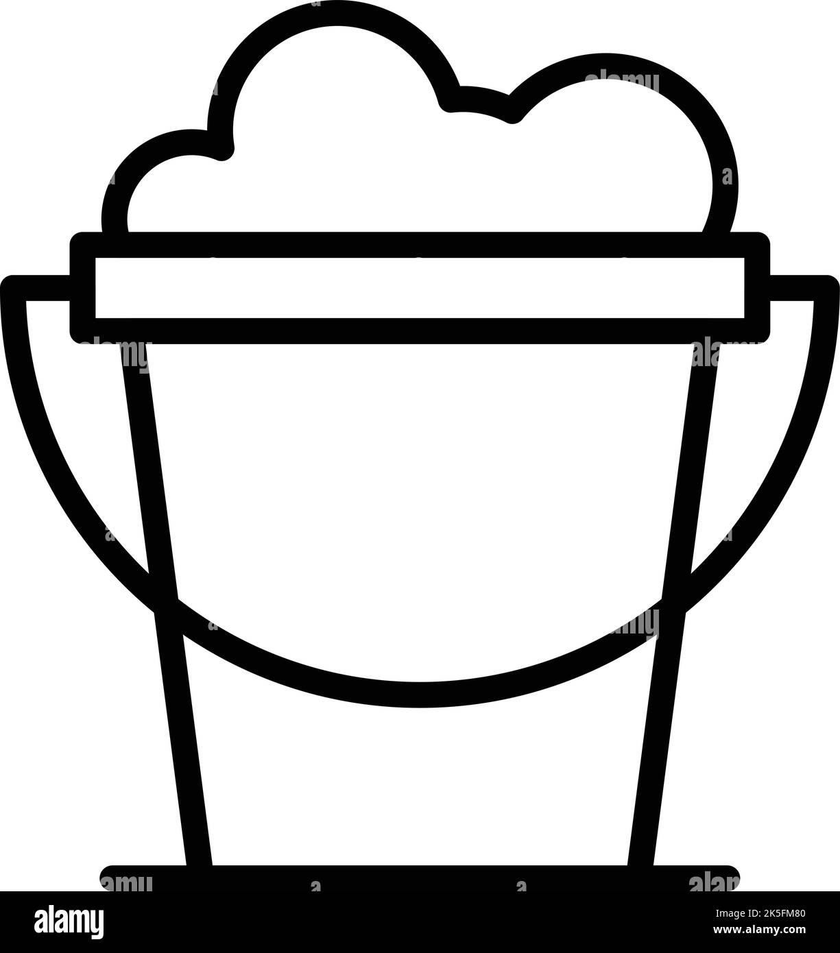 Fresh milk bucket icon outline vector. Breed animal. Farm cattle Stock ...