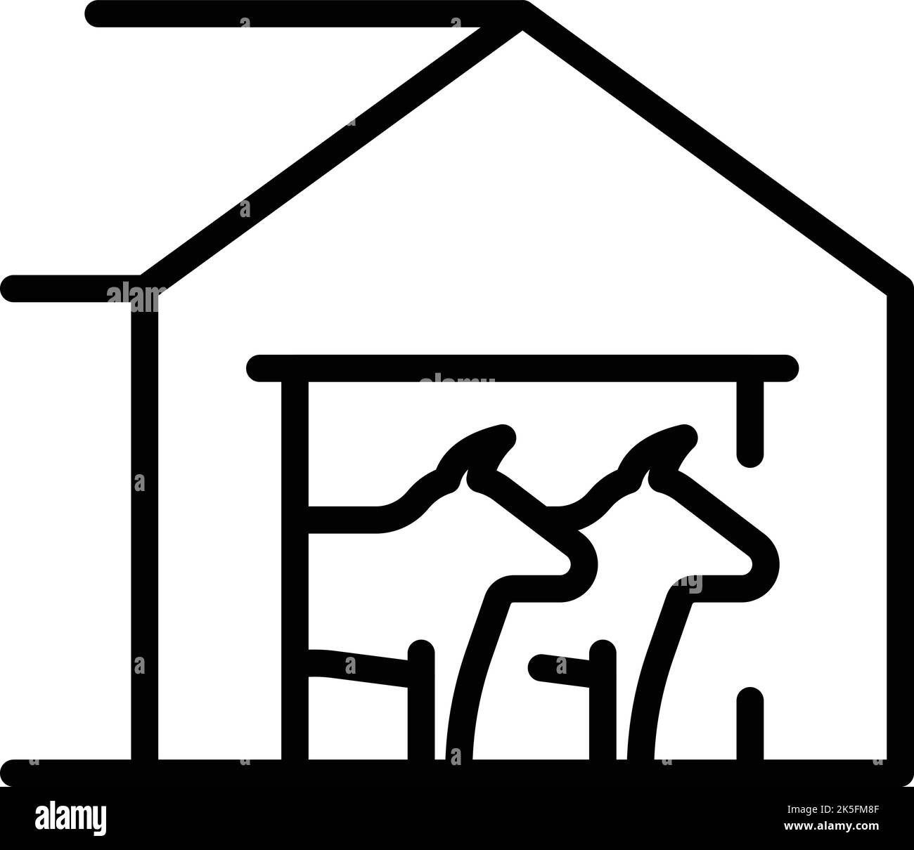 Simmental cow and calf Stock Vector Images - Alamy