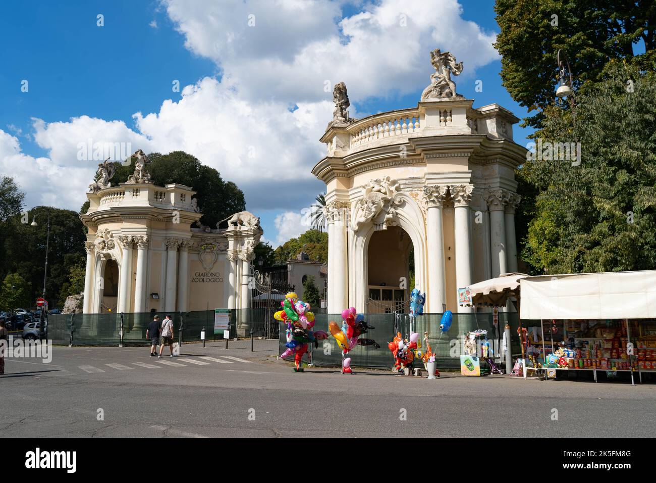 Entrance of Bioparco di Roma, Rome zoo, Italy Stock Photo - Alamy