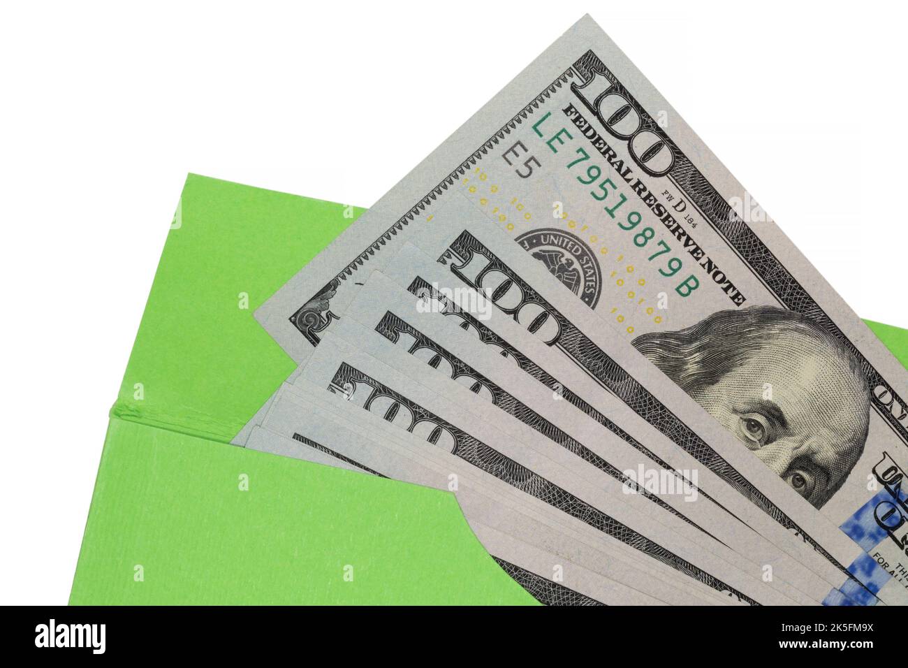 Envelope one hundred dollar banknote hi-res stock photography and ...