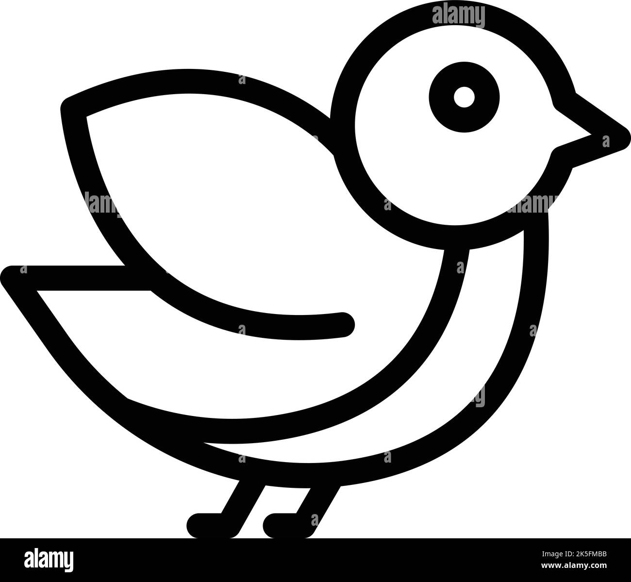 Finch sparrow icon outline vector. Animal house. Cute fly Stock Vector ...