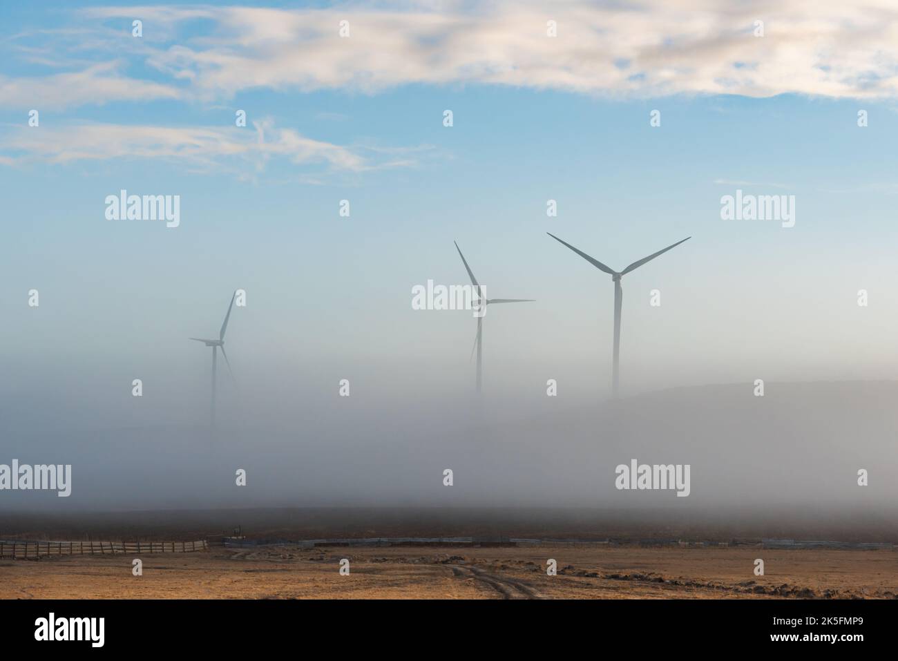 Turbines in mist hi-res stock photography and images - Alamy