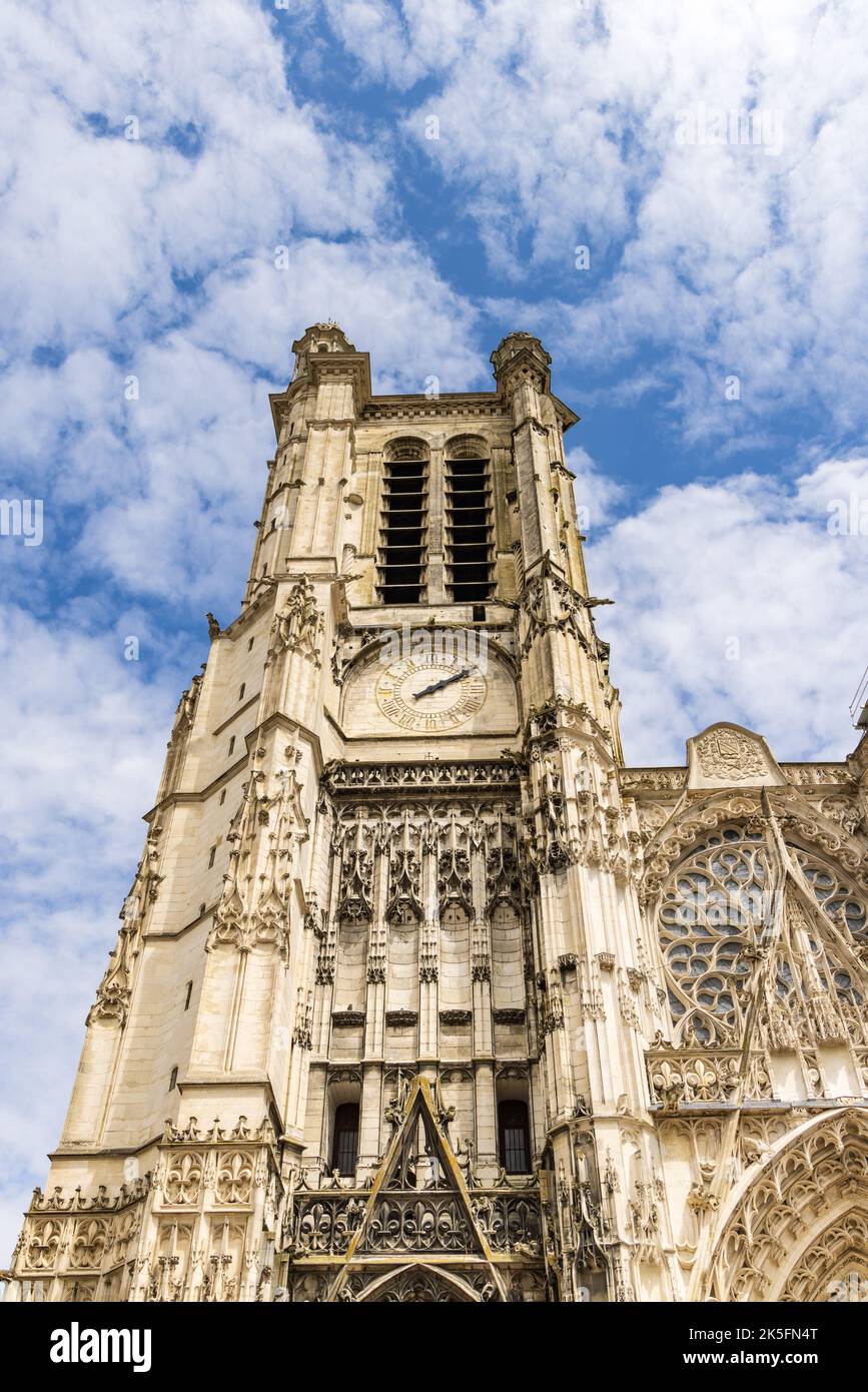 Troyes Cathedral Saint-Pierre Saint-Paul de Troyes in medieval old town ...