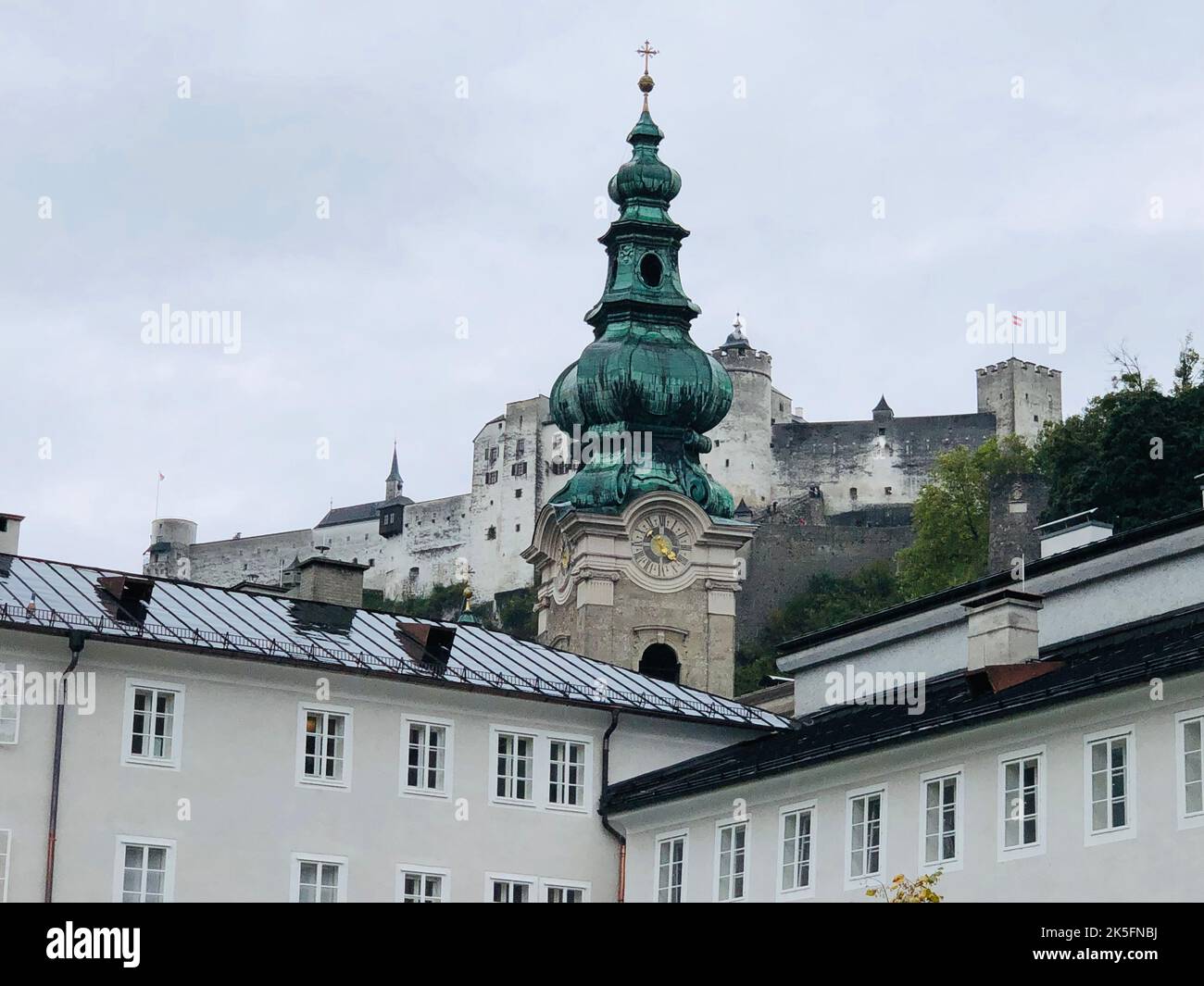 The historic St Peter's Abbey dome in Salzburg city Stock Photo - Alamy