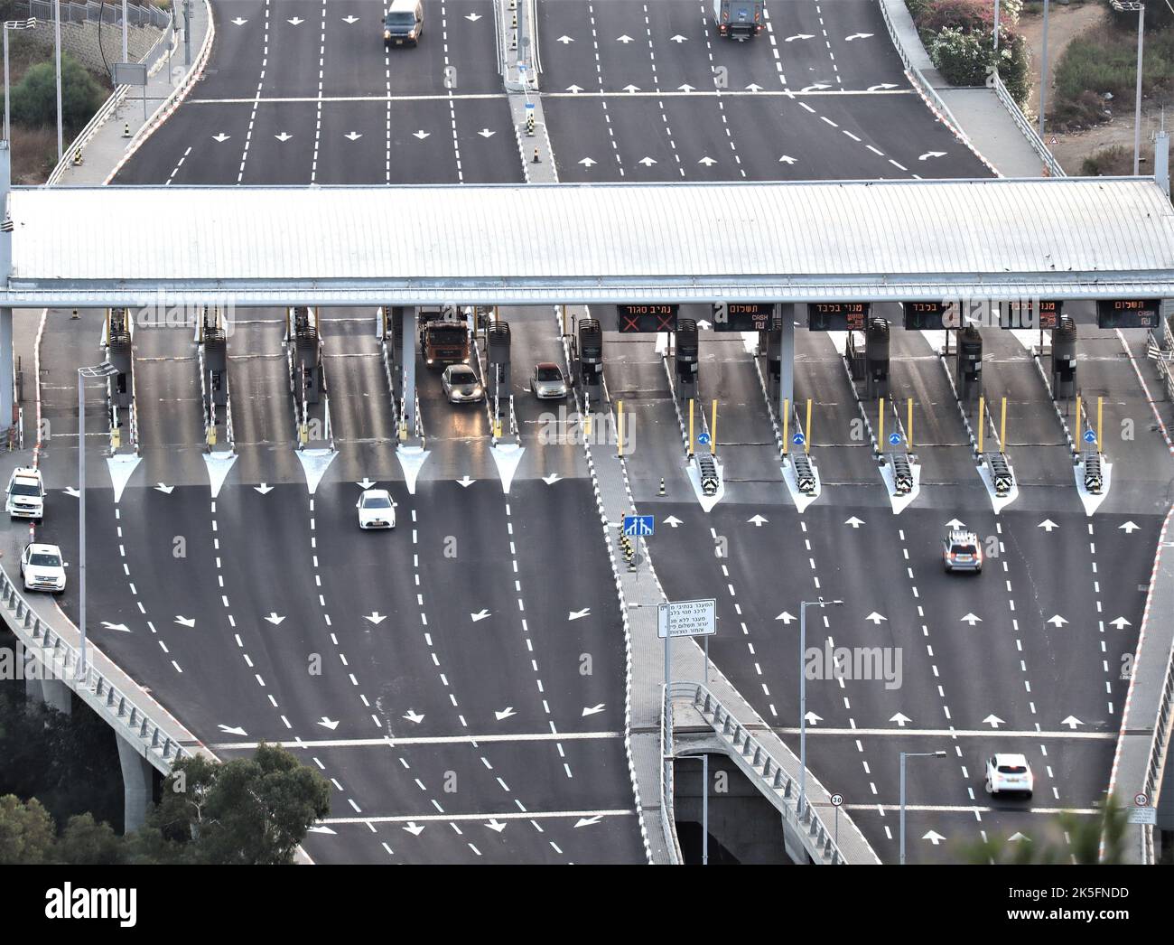 The multiple lane tunnel in Israel with traffic Stock Photo - Alamy