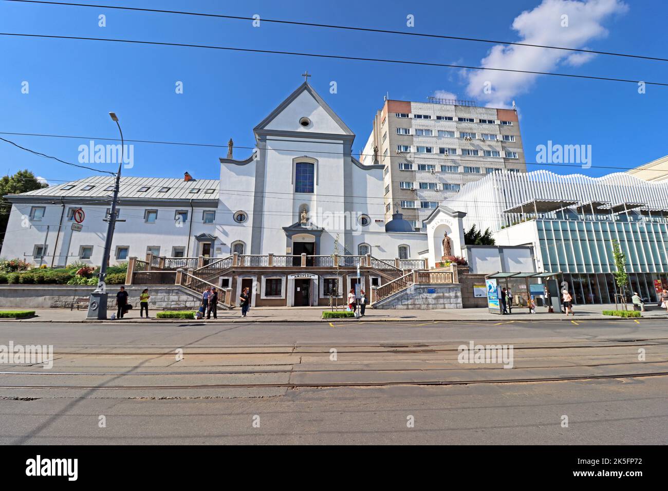 Vinnytsia, Ukraine - August 07, 2022: View of the Capuchin Church of ...