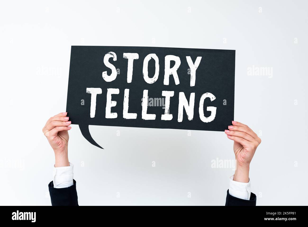 Hand writing sign Story Telling. Concept meaning narrative style of ...