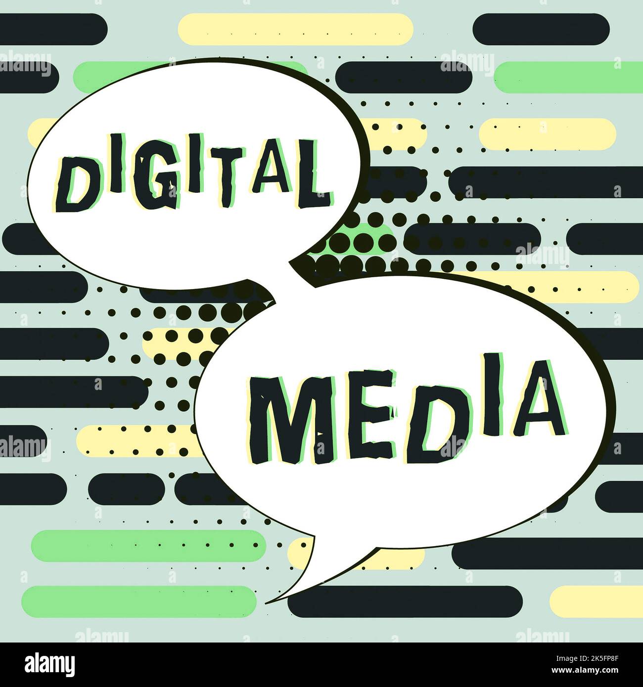 Sign displaying Digital Media. Business idea Accessing any digitized ...