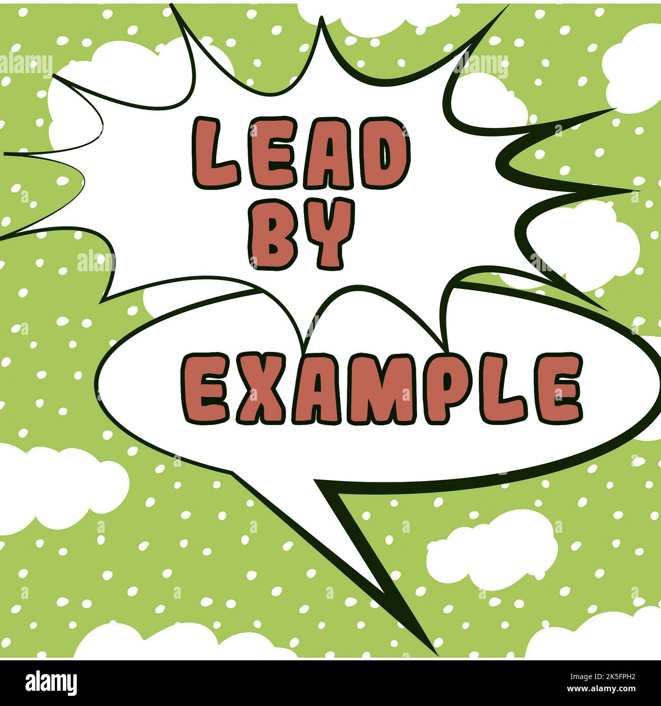 Hand writing sign Lead By Example. Internet Concept Be a mentor leader ...