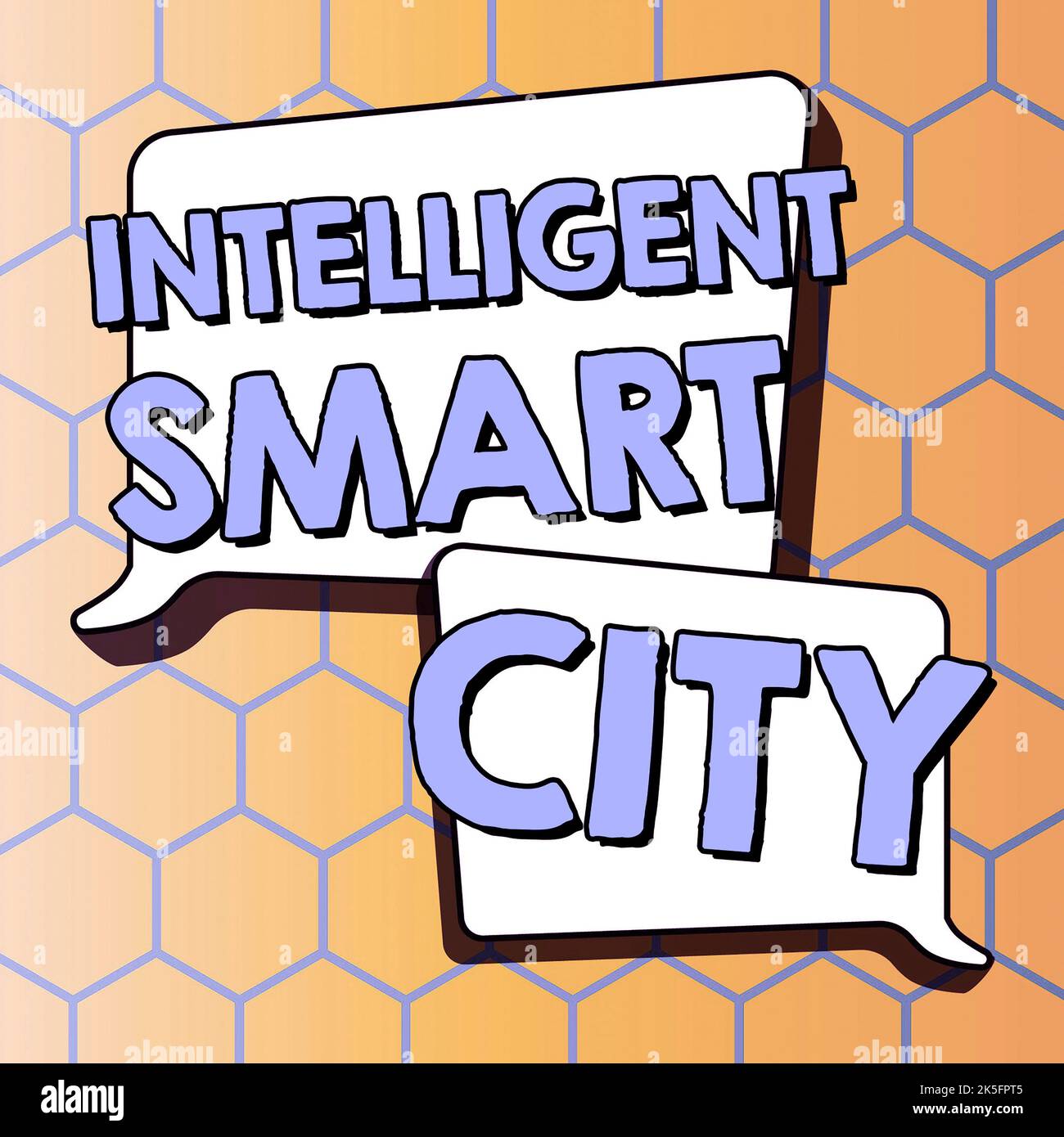 Sign displaying Intelligent Smart City. Internet Concept Urban ...