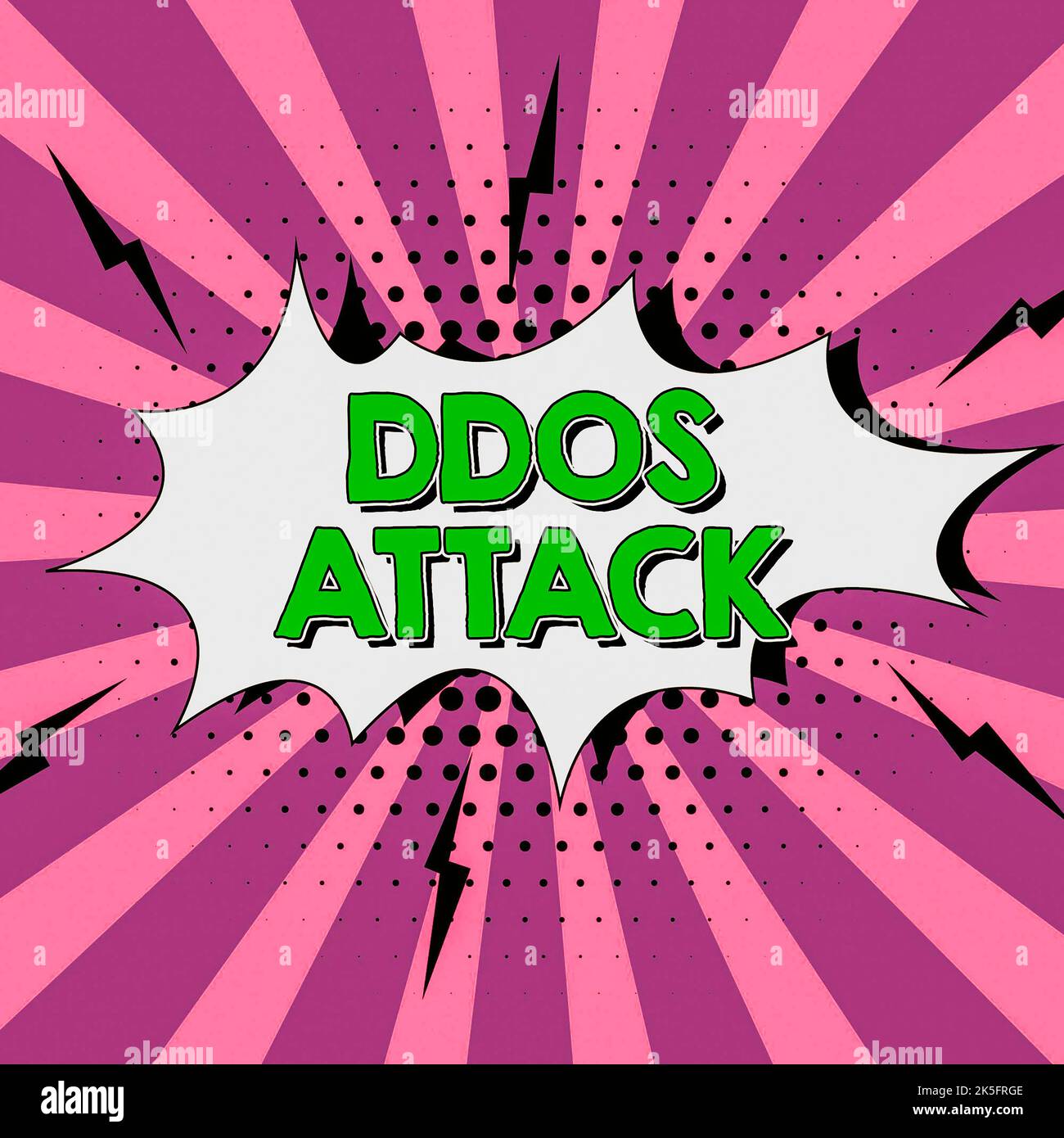 Text sign showing Ddos Attack. Concept meaning disturbed access to the ...