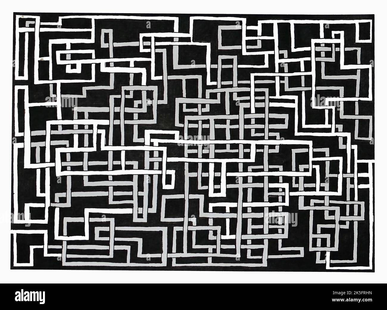 Labyrinth design sketch Cut Out Stock Images & Pictures - Alamy