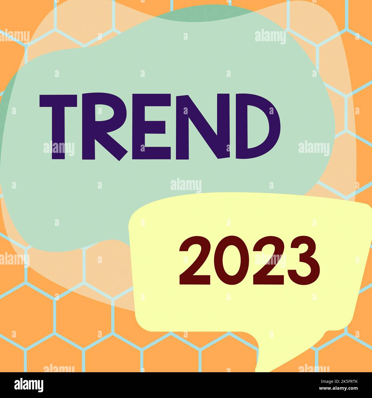 Hand writing sign Trend 2023. Word Written on things that is famous for ...
