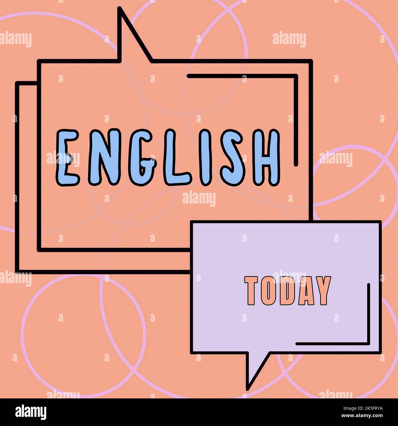 Text sign showing English. Business concept possible communication ...