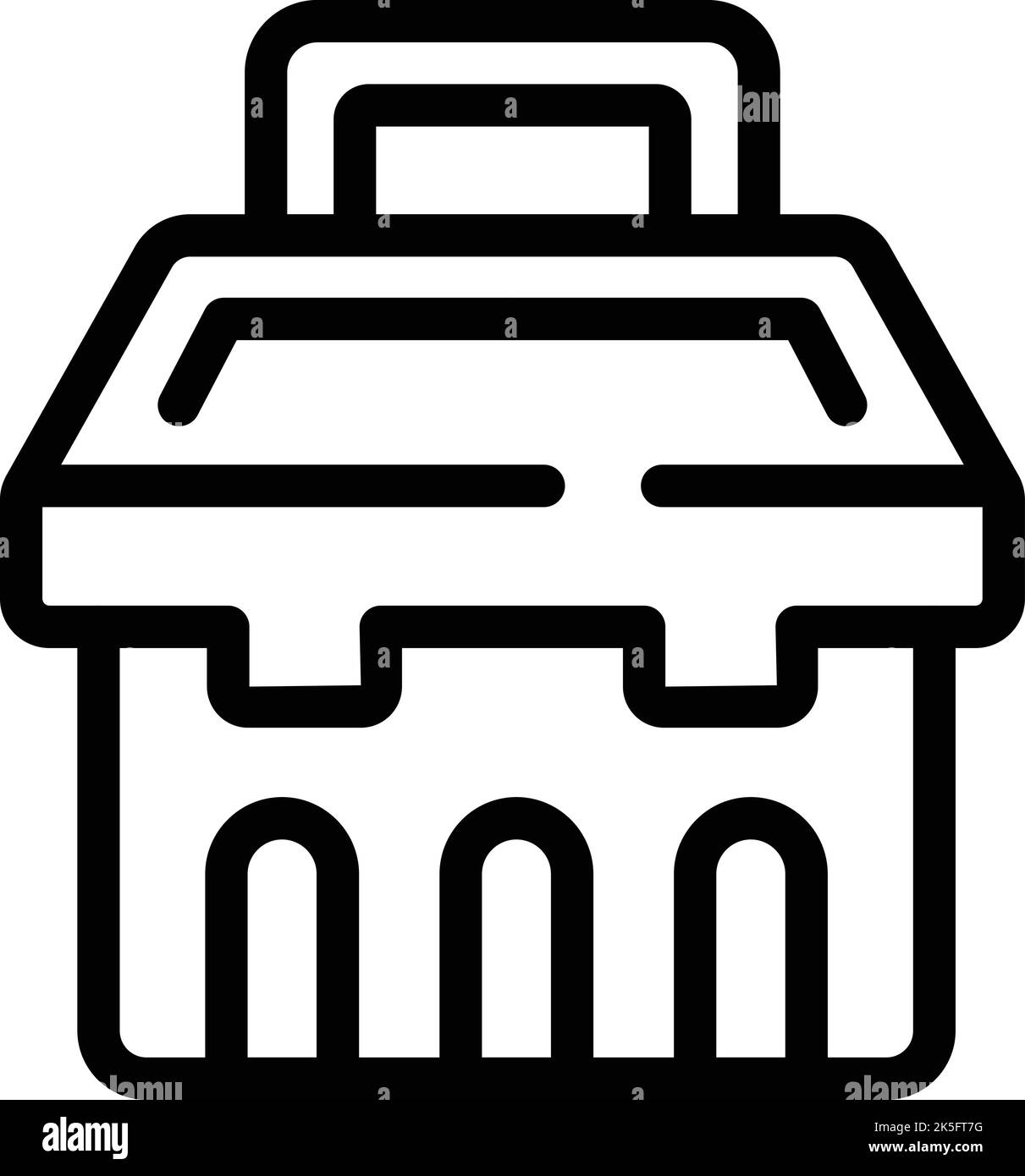 Chest toolbox icon outline vector. Tool box. Open kit Stock Vector ...
