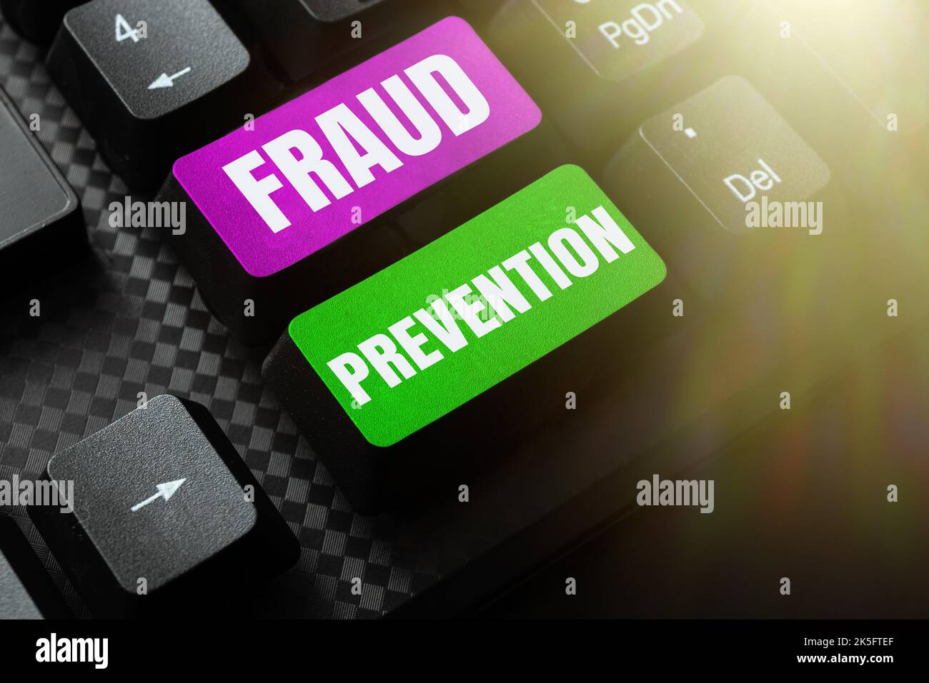Text sign showing Fraud Prevention. Internet Concept to secure the ...