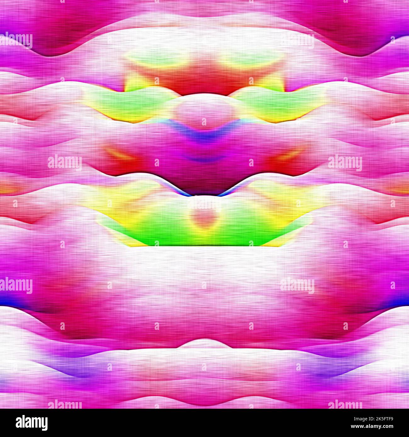 Retro tie dye bright pattern. Playful vintage pink shibori wallpaper ...