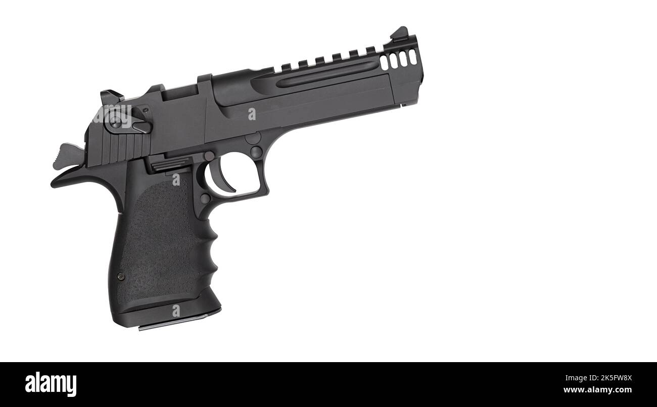Pistol isolated on a white background with room for copy Stock Photo ...