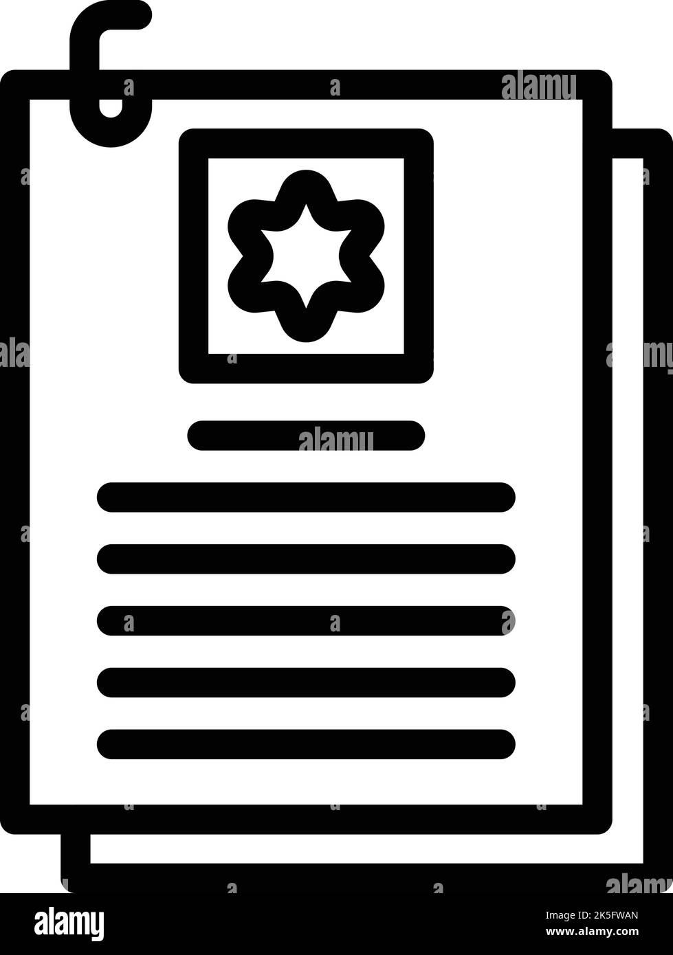 Police document icon outline vector. Security guard. Traffic officer ...