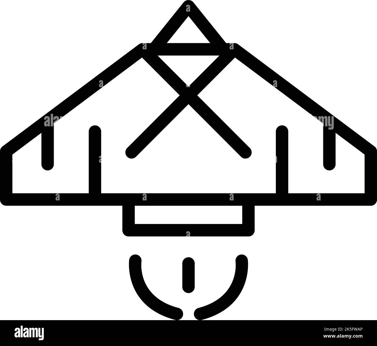 Jet icon outline vector. Jetpack growth. Boost rocket Stock Vector ...