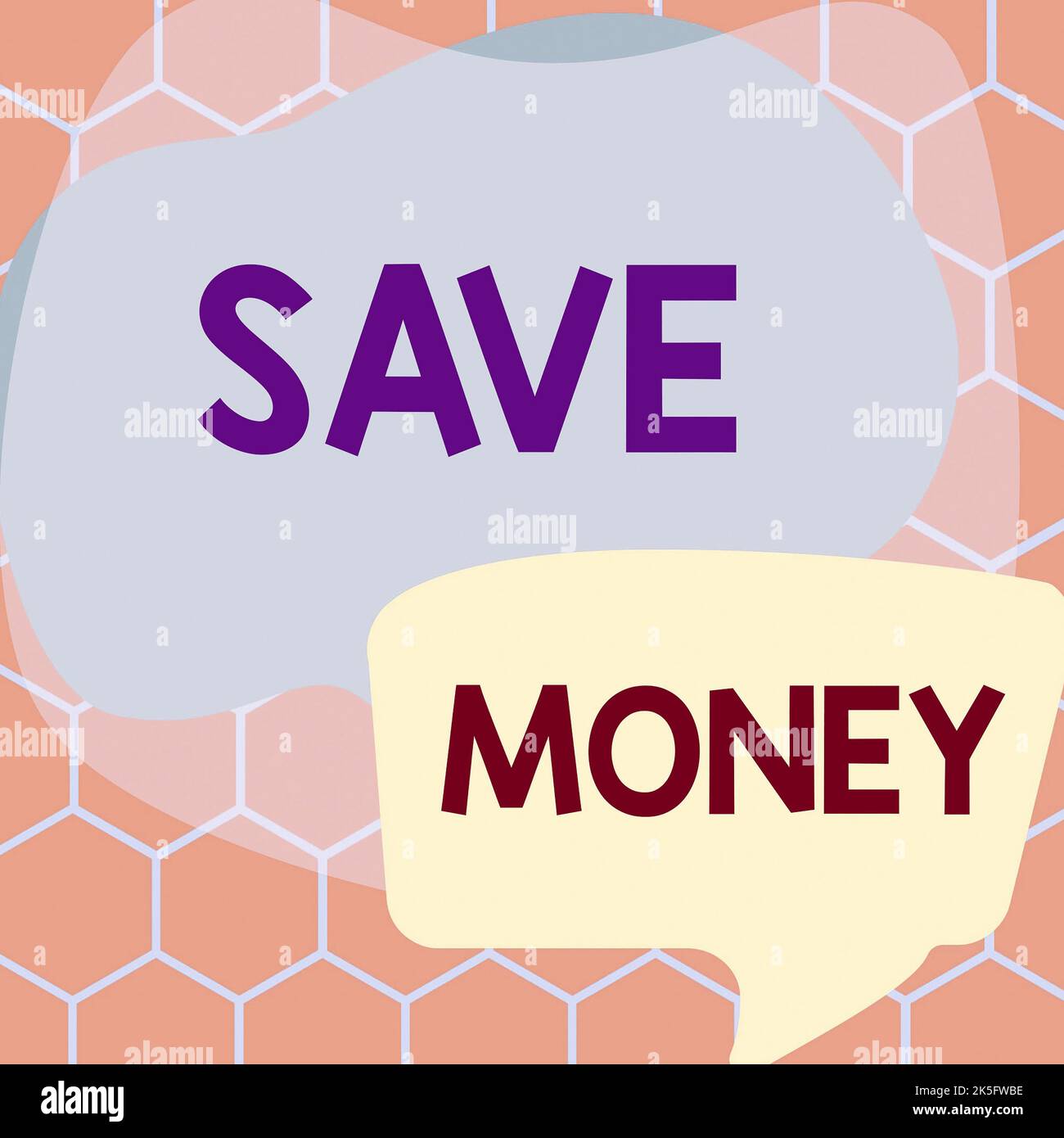 Conceptual caption Save Money. Word Written on store some of your cash ...