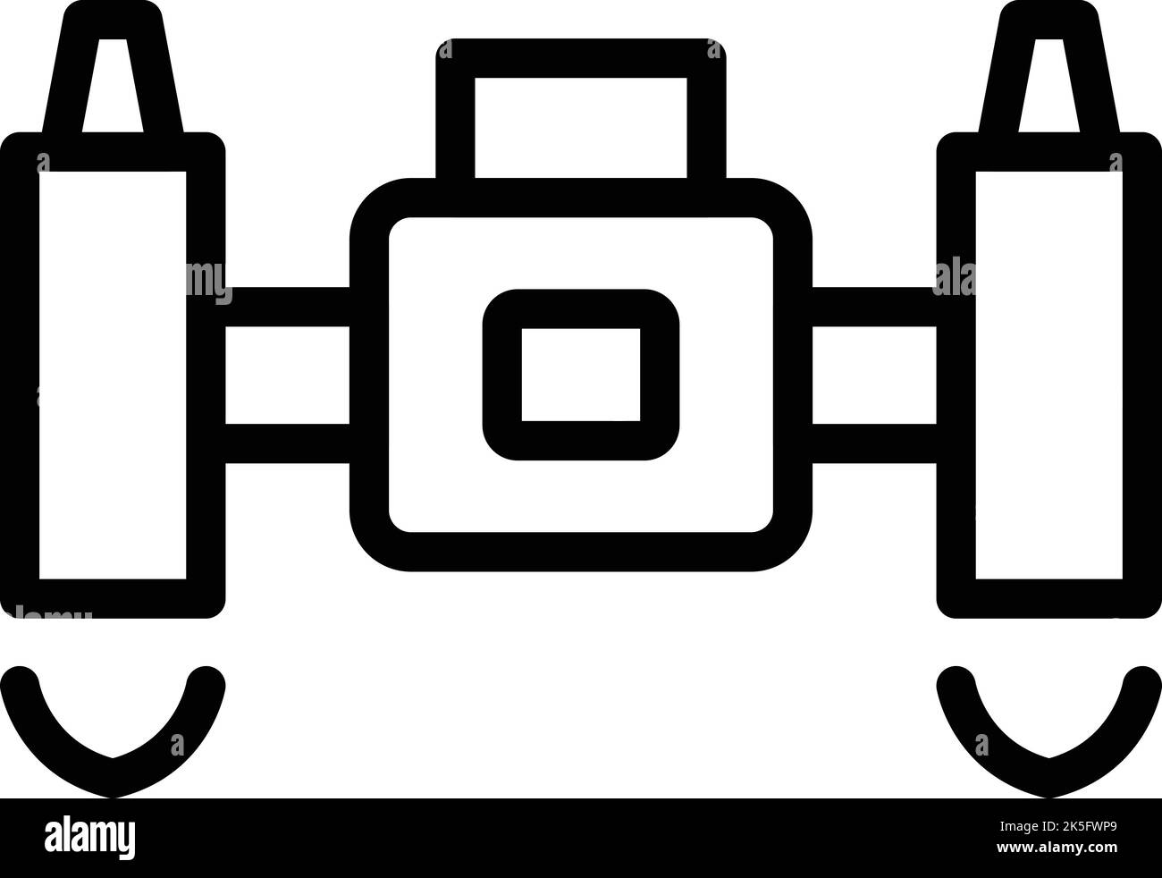 Employee jetpack icon outline vector. Goal engine. Jet skill Stock ...