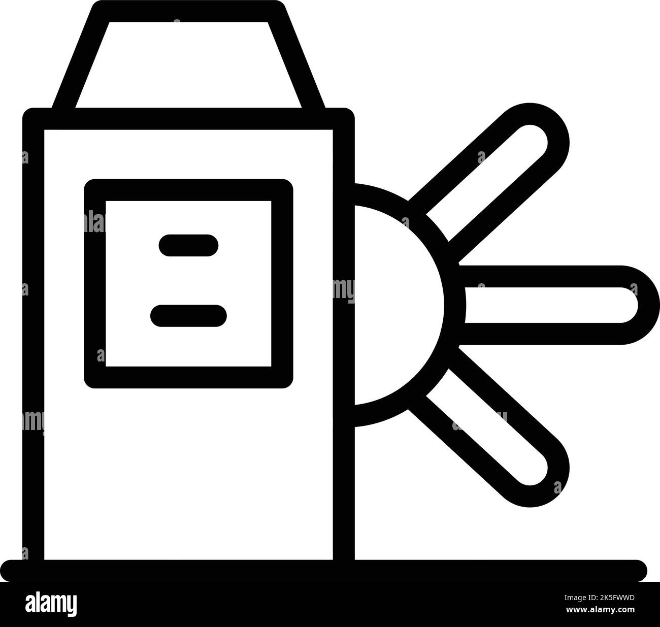 School barrier icon outline vector. Cop officer. Police safety Stock ...