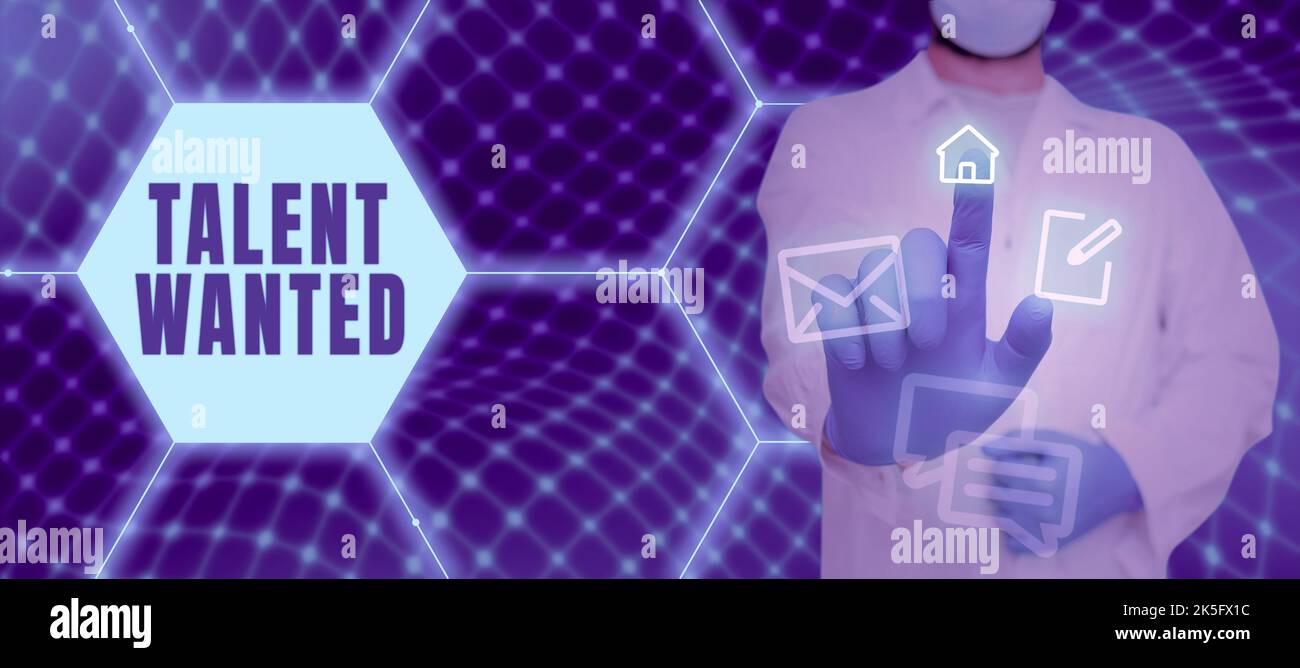 Conceptual display Talent Wanted. Word for method of identifying and ...
