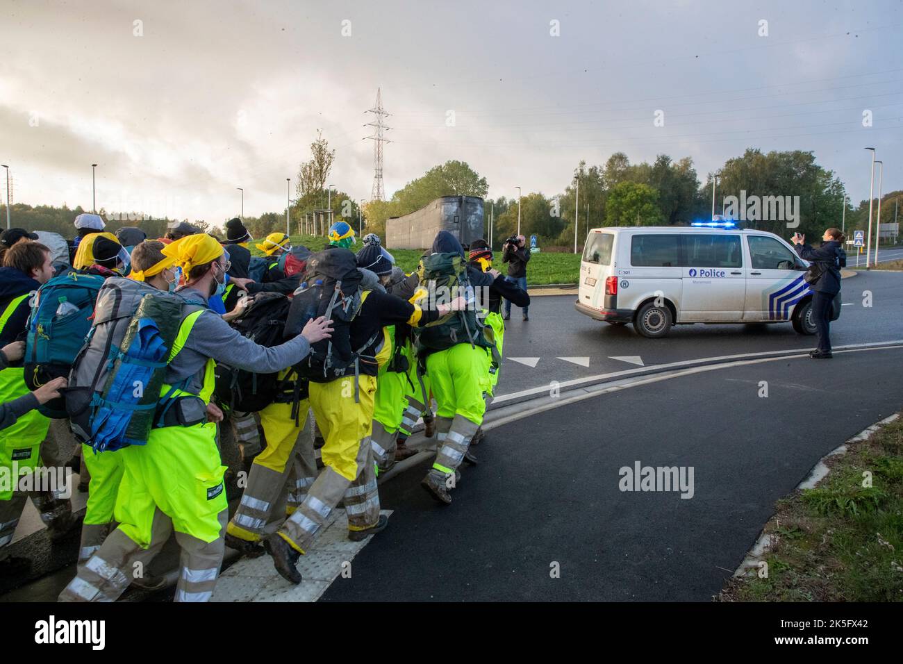 Feluy, Belgium. 08th Oct, 2022. Illustration picture shows the start of ...