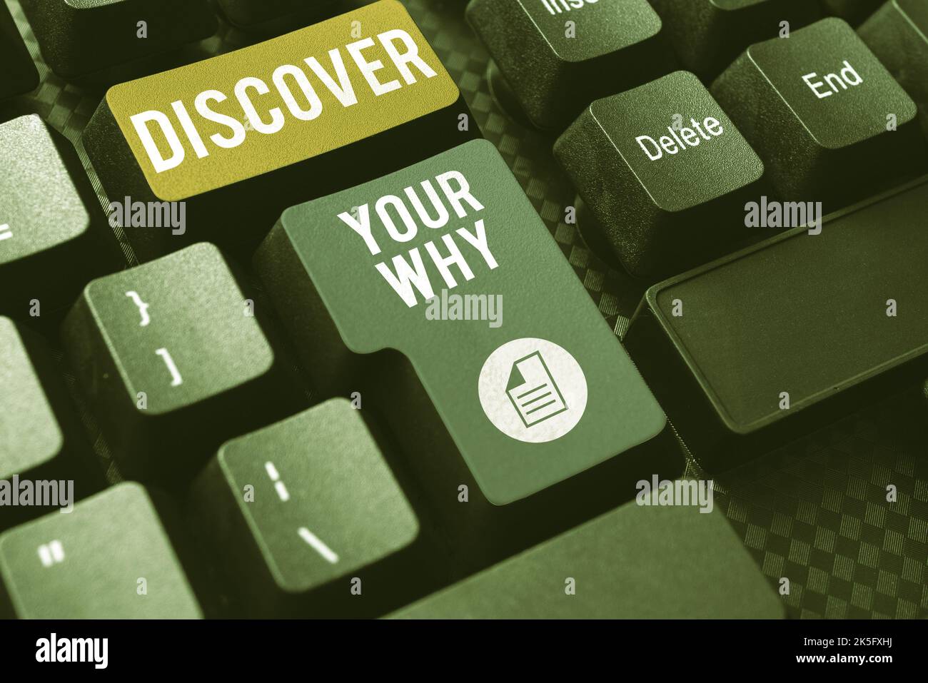 Text sign showing Discover Your Why. Business idea knowing the reason ...