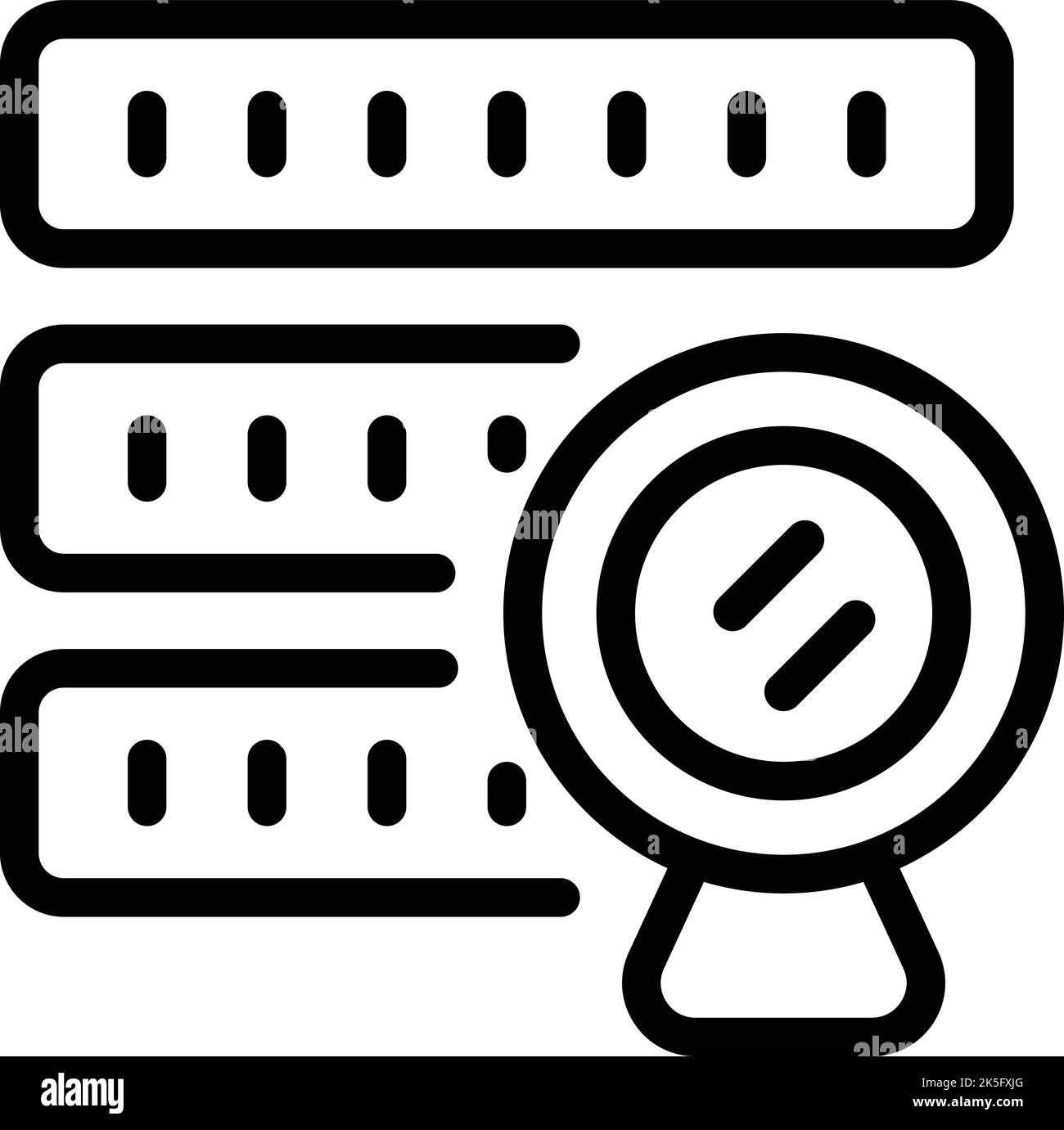 Server Safety Icon Outline Vector Online Security Online System Stock Vector Image And Art Alamy