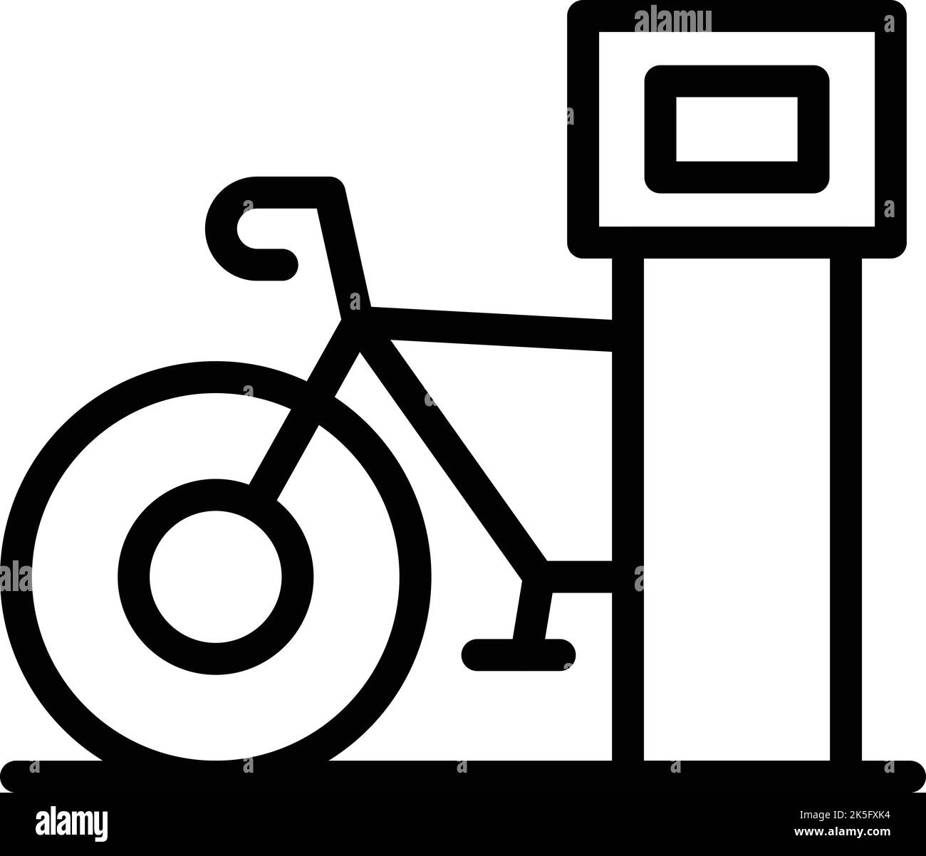 Share bike icon outline vector. Smart transport. App city Stock Vector ...