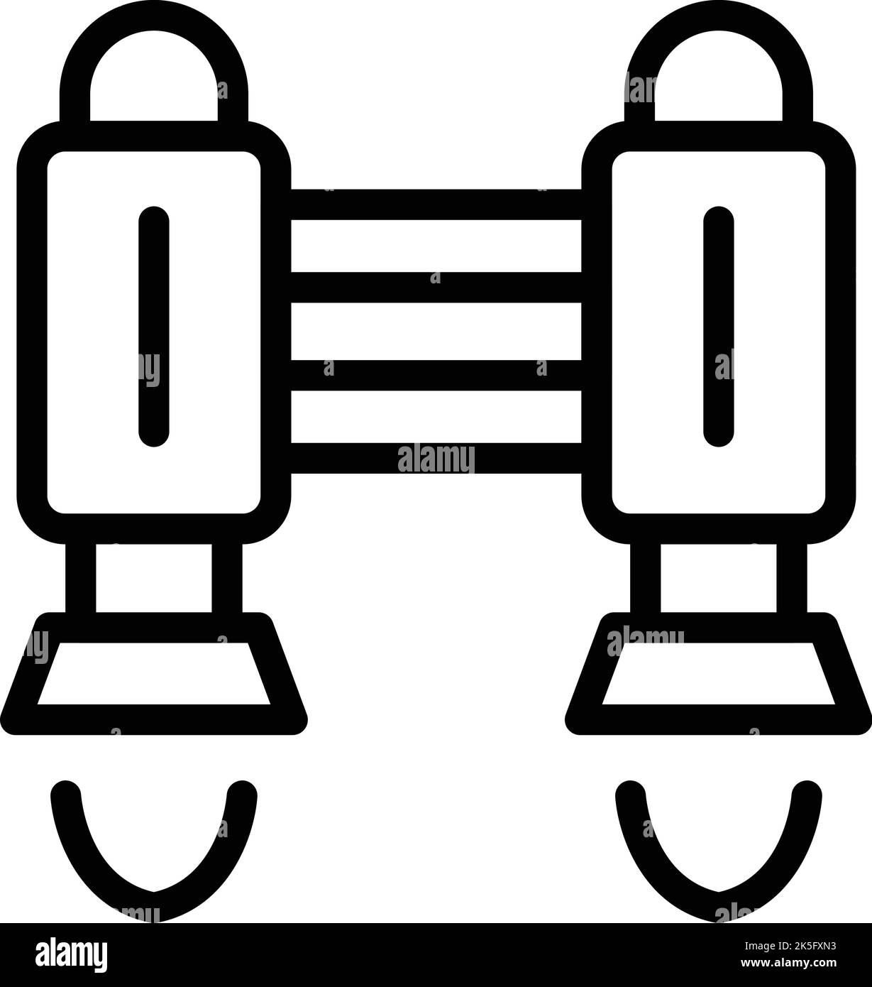 Employment jetpack icon outline vector. Work speed. Boost rocket Stock ...