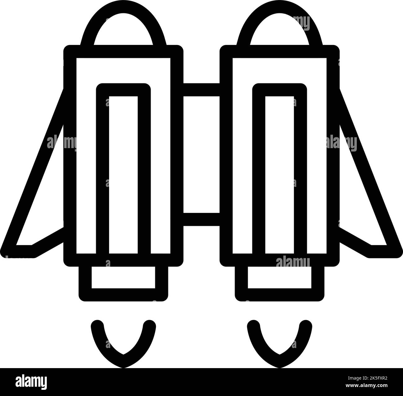Boost jetpack icon outline vector. Speed rocket. Future success Stock ...