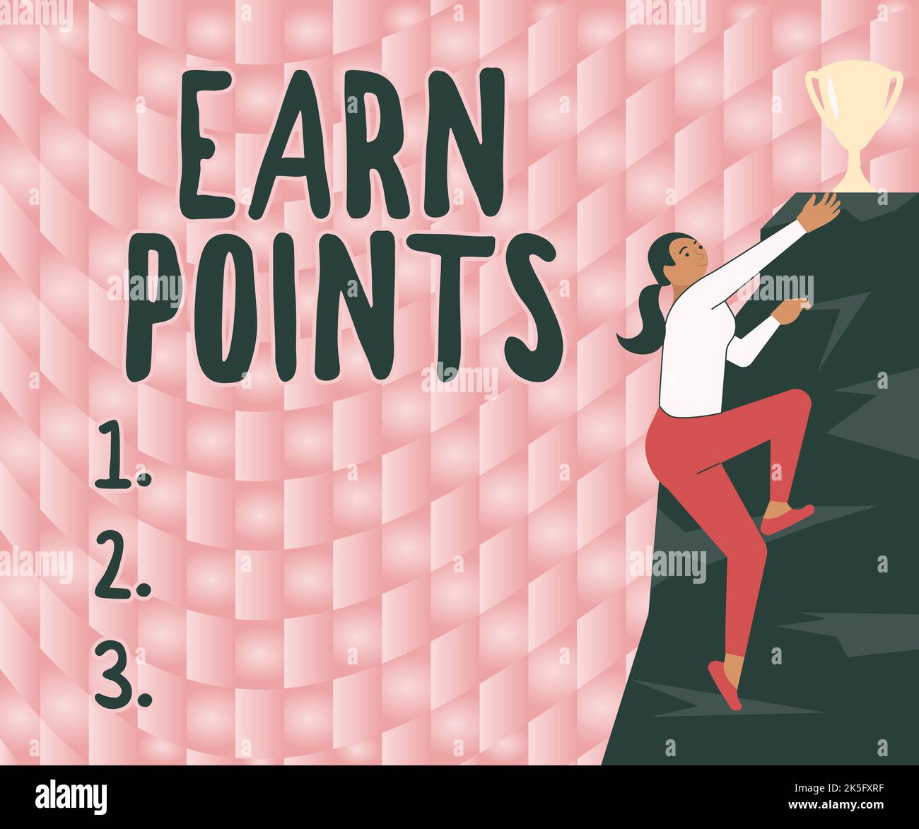 Text showing inspiration Earn Points. Concept meaning a fund rewarded ...