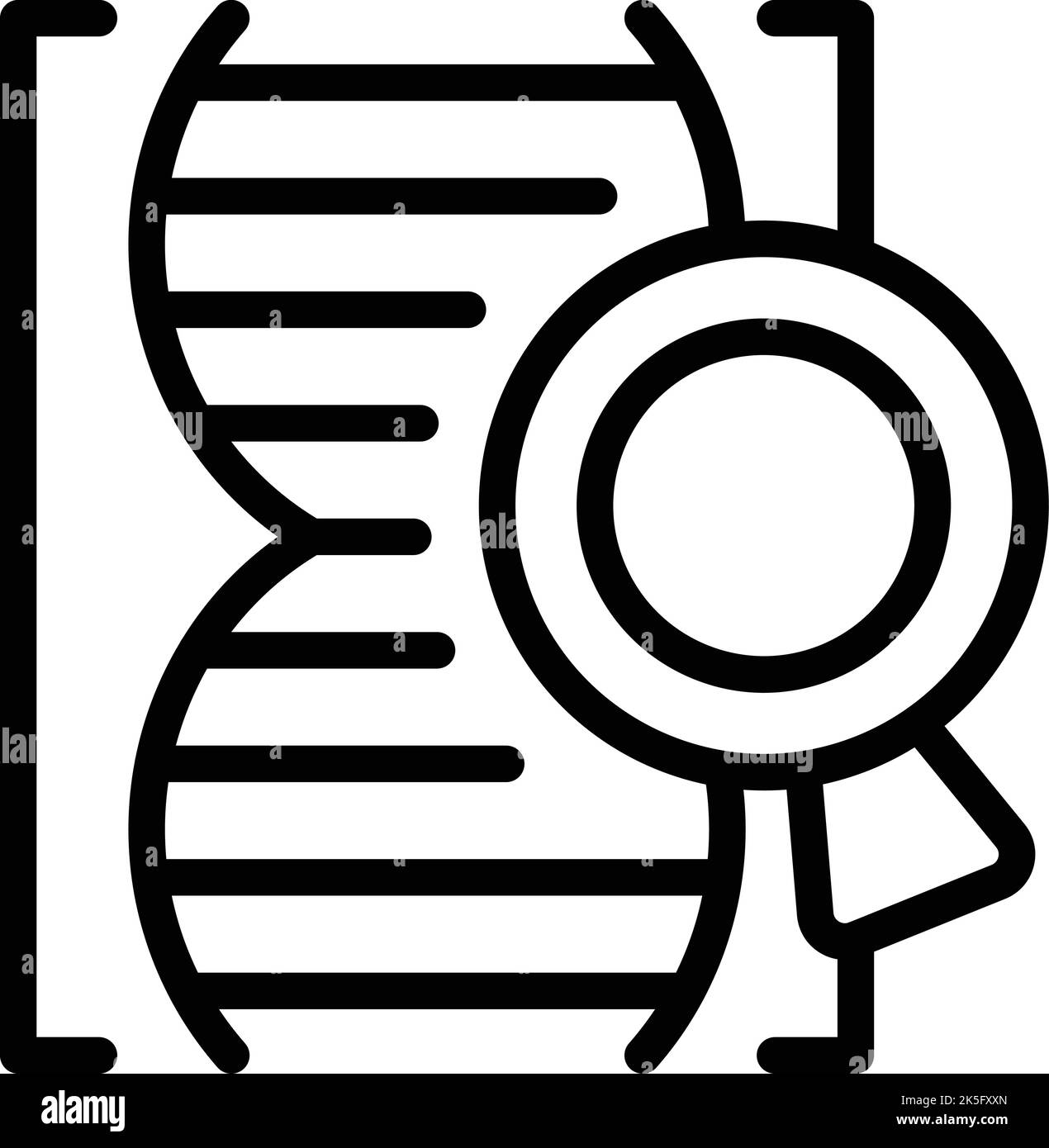 Eco dna icon outline Stock Vector Images - Alamy