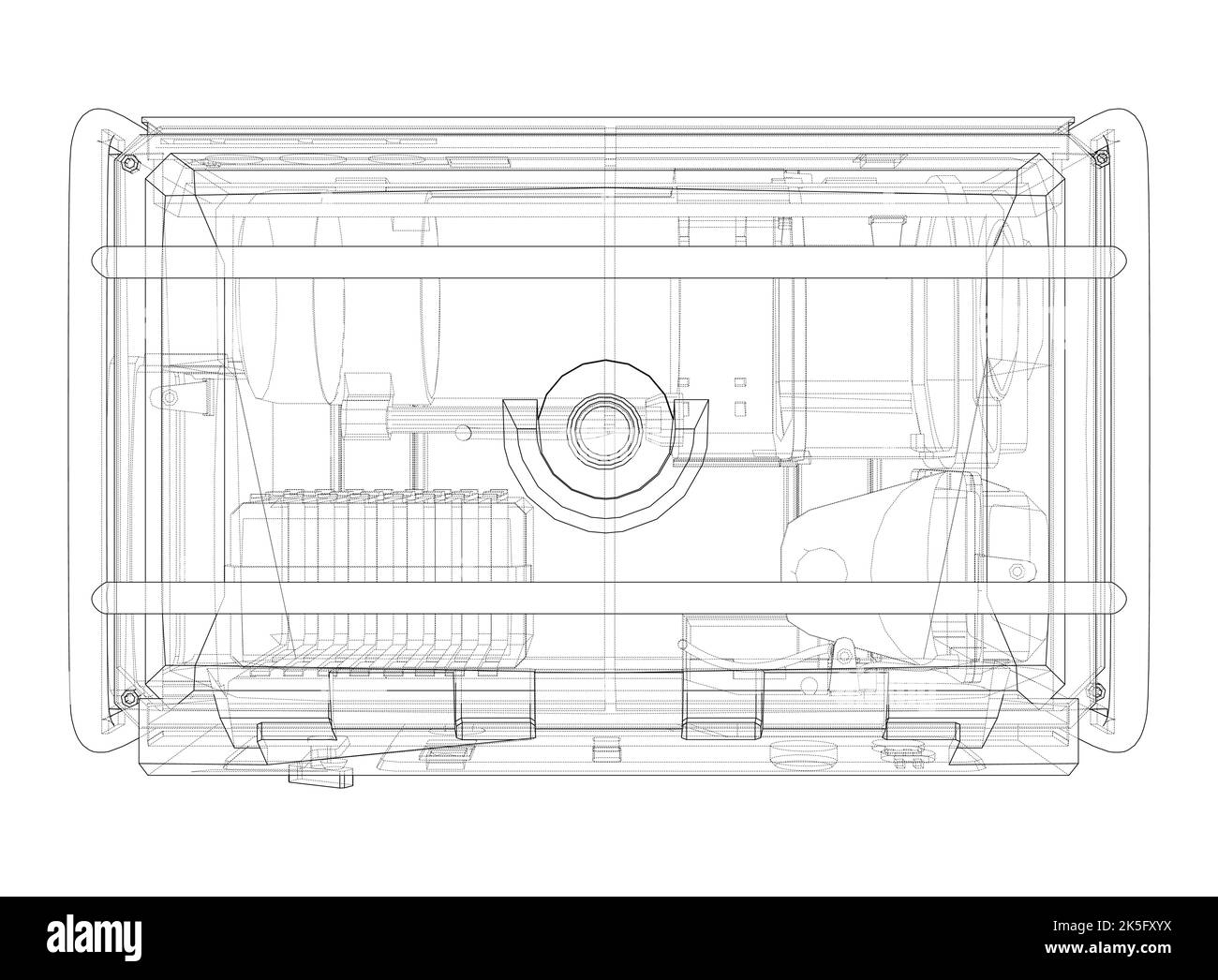 Portable Electro Generator Vector Stock Vector Image And Art Alamy