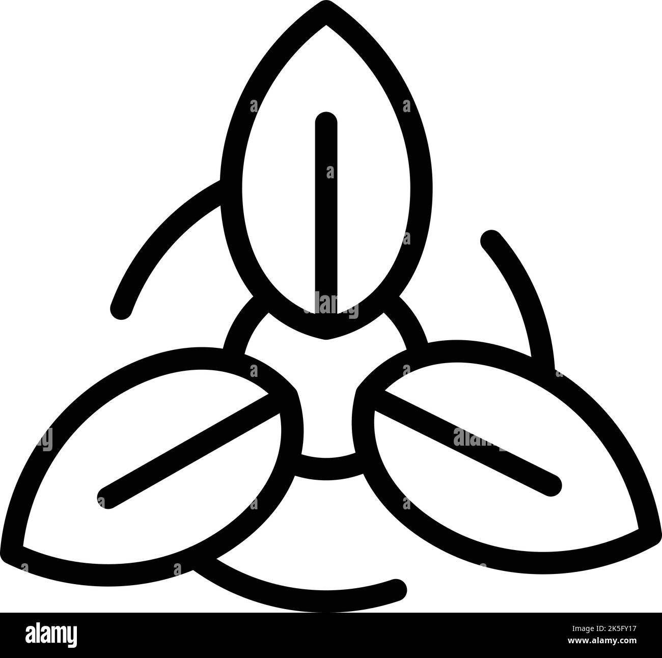 Plant care icon outline vector. Tree energy. Eco nature Stock Vector ...