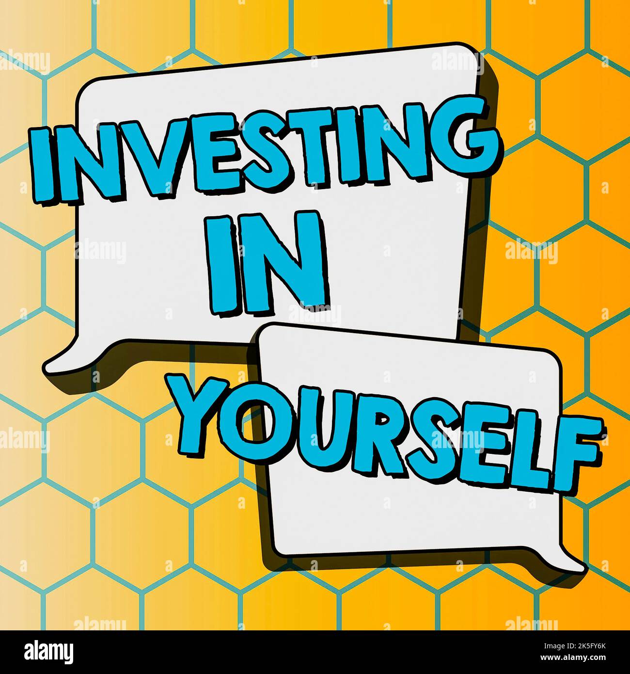 Hand writing sign Investing In Yourself. Concept meaning Improve your ...