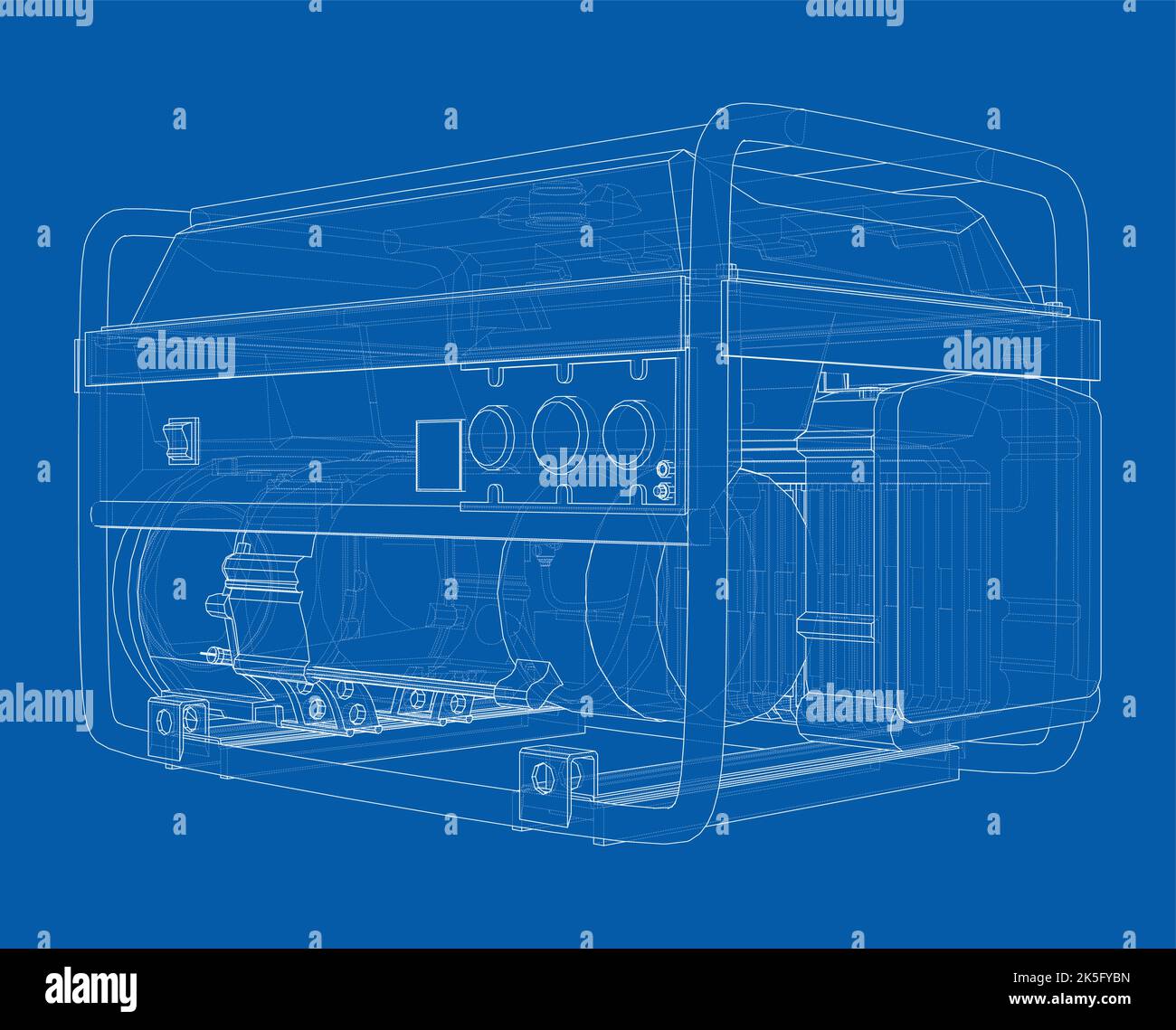 Portable Electro Generator. Vector Stock Vector Image & Art - Alamy