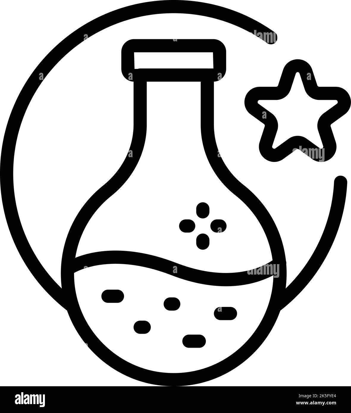 Chemical flask icon outline vector. Sport game. Online pc Stock Vector ...