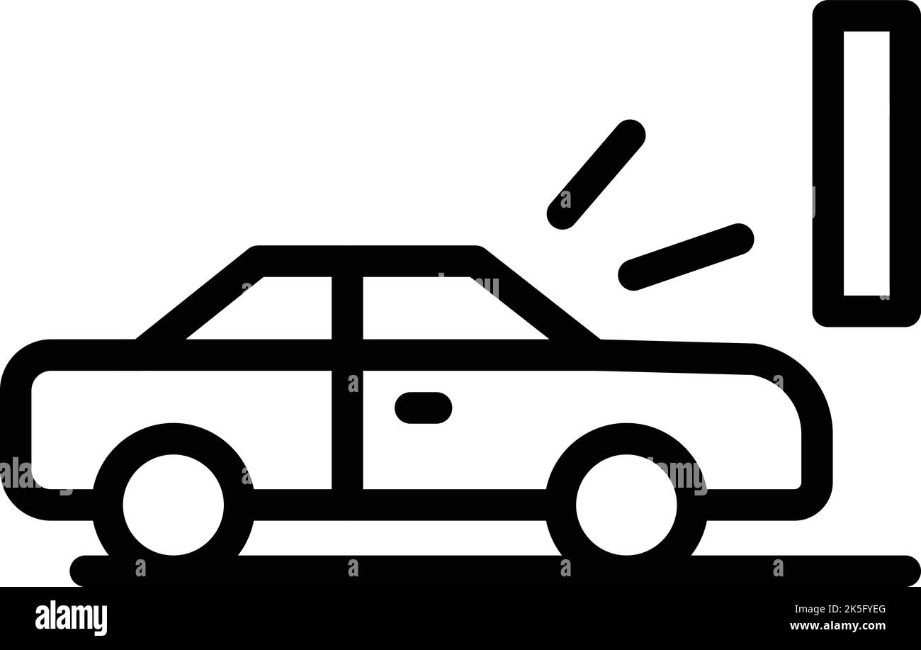 Auto cinema icon outline vector. Movie car. Screen drive Stock Vector ...