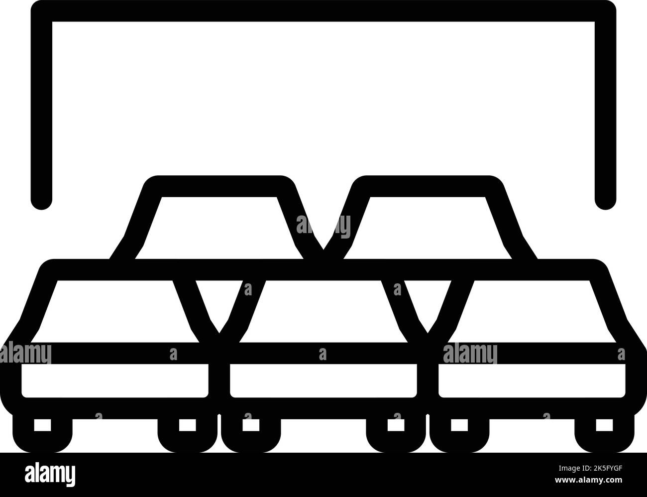 Drive cinema icon outline vector. Open air show. Car scree Stock Vector ...