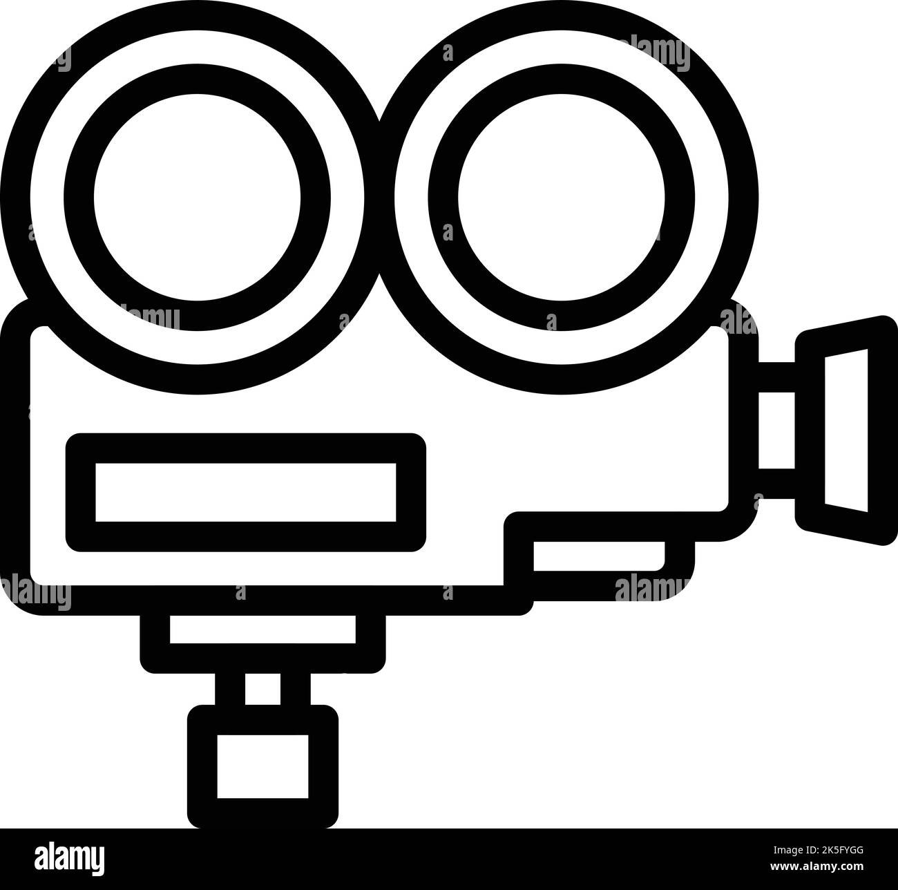 Cinema camera icon outline vector. Car screen. Air show Stock Vector ...