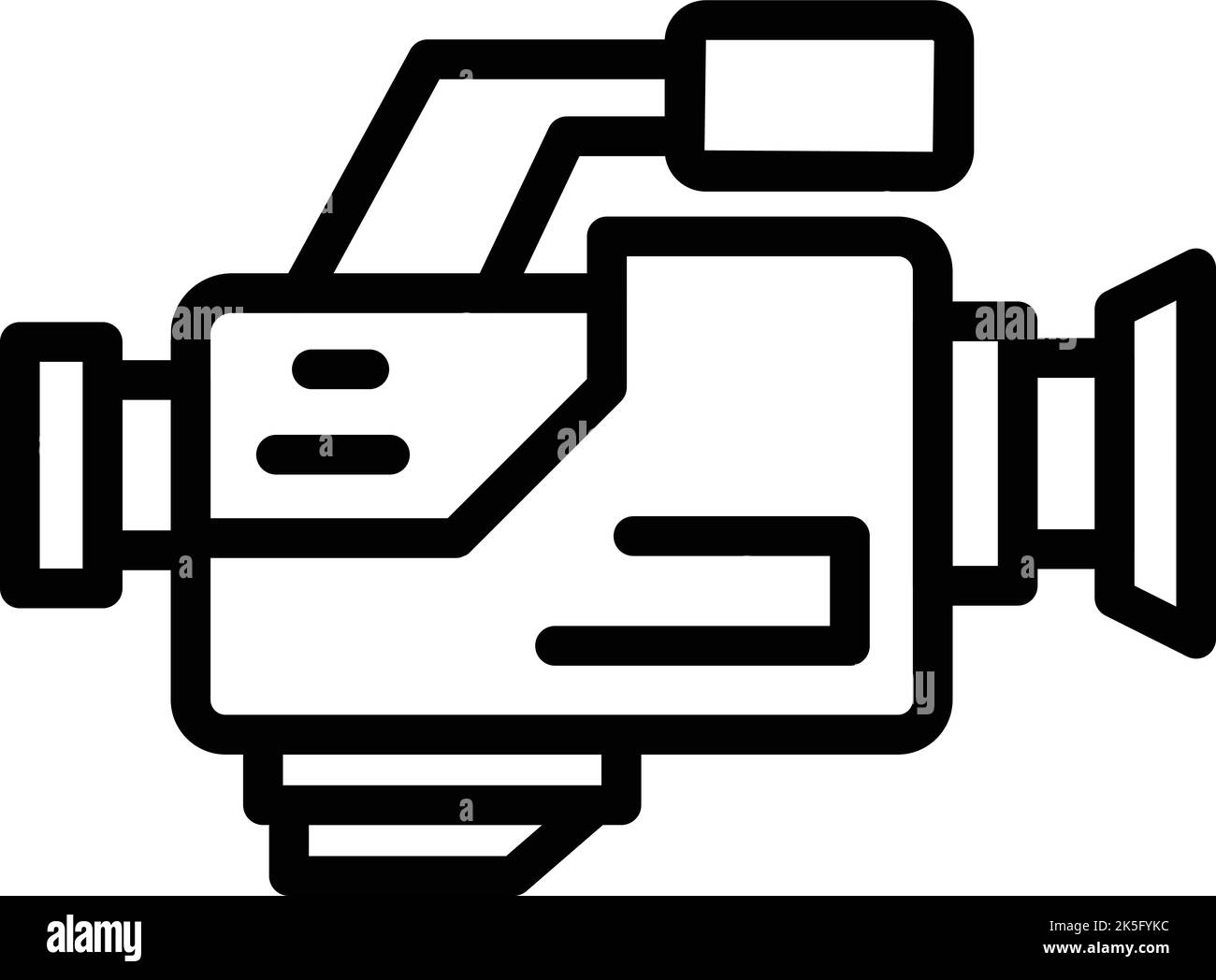 Cinema camera icon outline vector. Car drive. Auto show Stock Vector ...