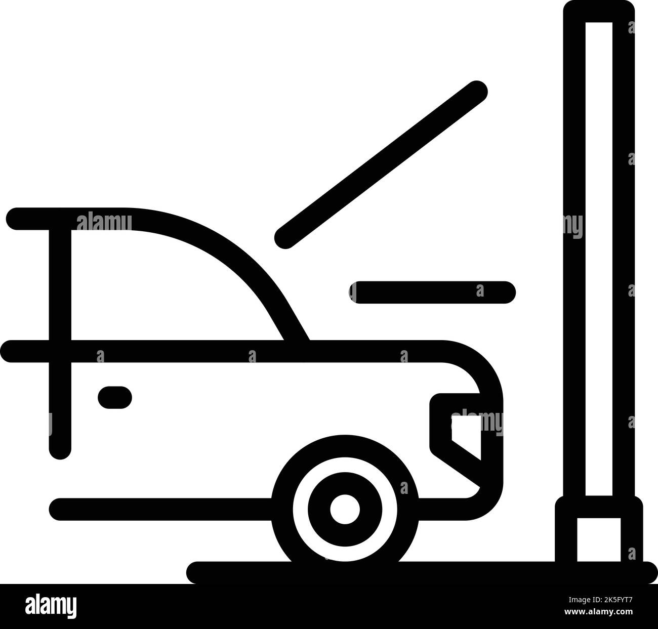 Drive cinema icon outline vector. Auto movie. Car screen Stock Vector ...