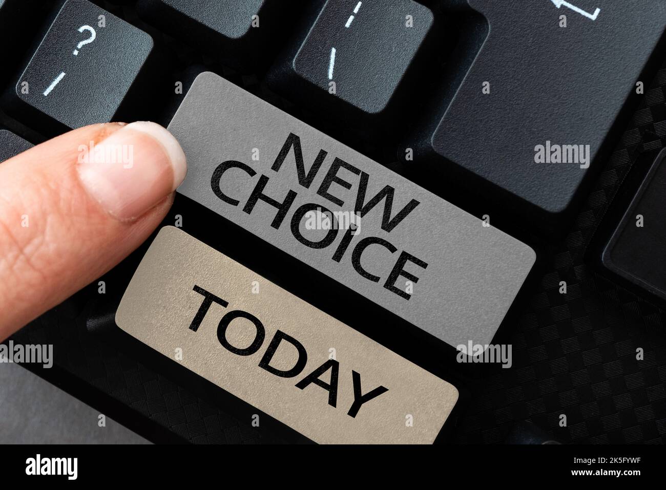 Sign displaying New Choice. Business approach having lot of options and ...