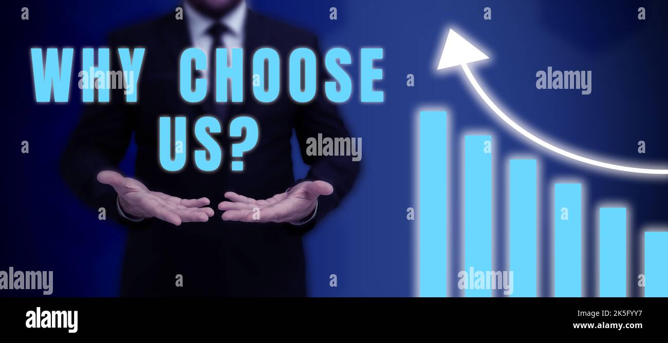 Writing displaying text Why Choose Us Question. Word Written on Reasons ... Writing displaying text Why Choose Us Question. Word Written on Reasons ...